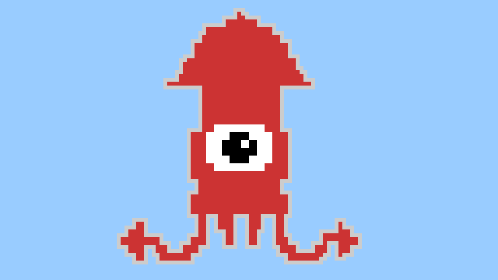 Pixilart - Squid by Gryffin