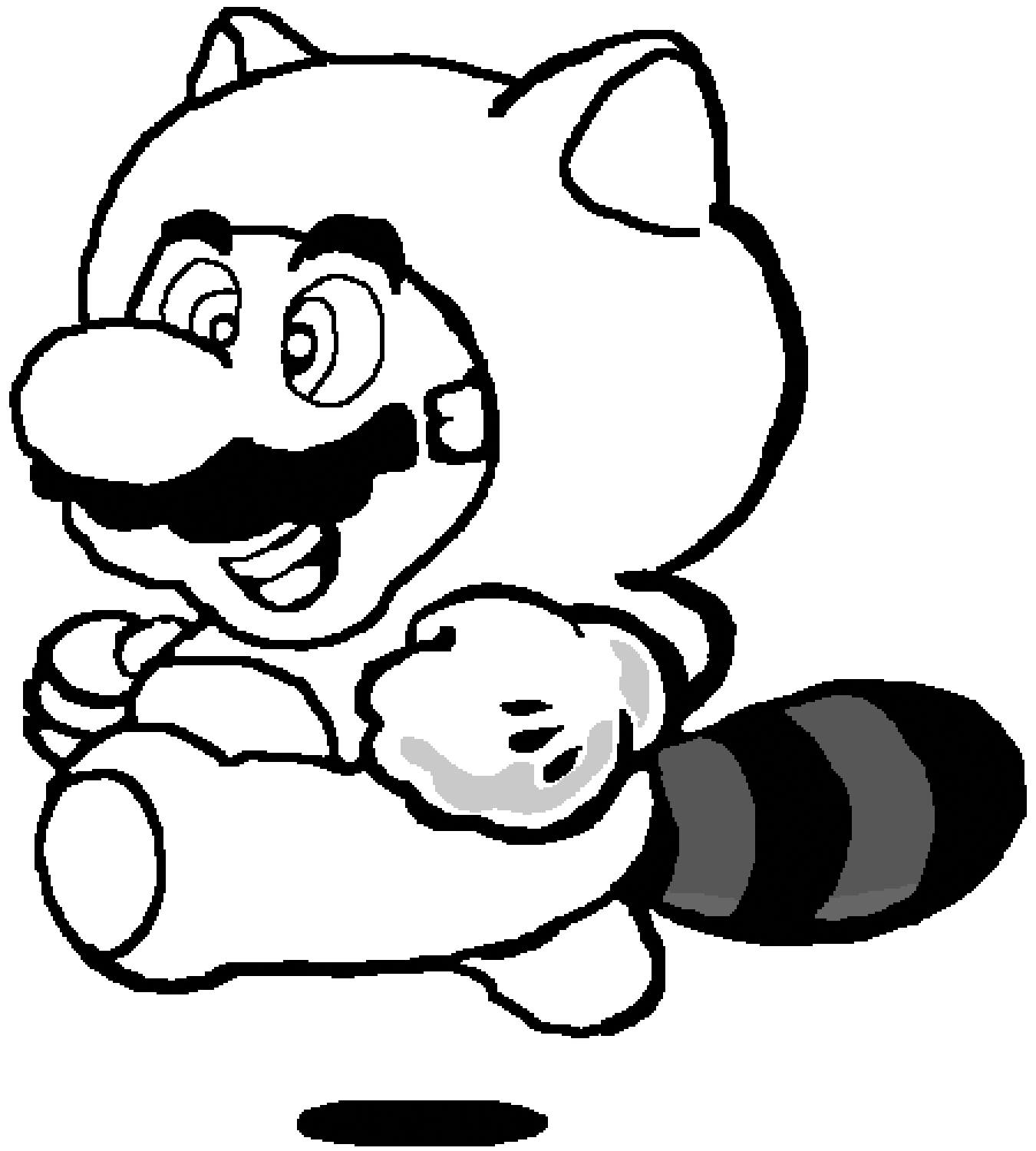 Editing Tanooki Mario Base - Free online pixel art drawing tool - Pixilart