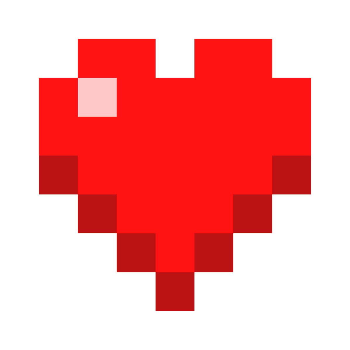Pixilart - Minecraft heart by Gummybearman06