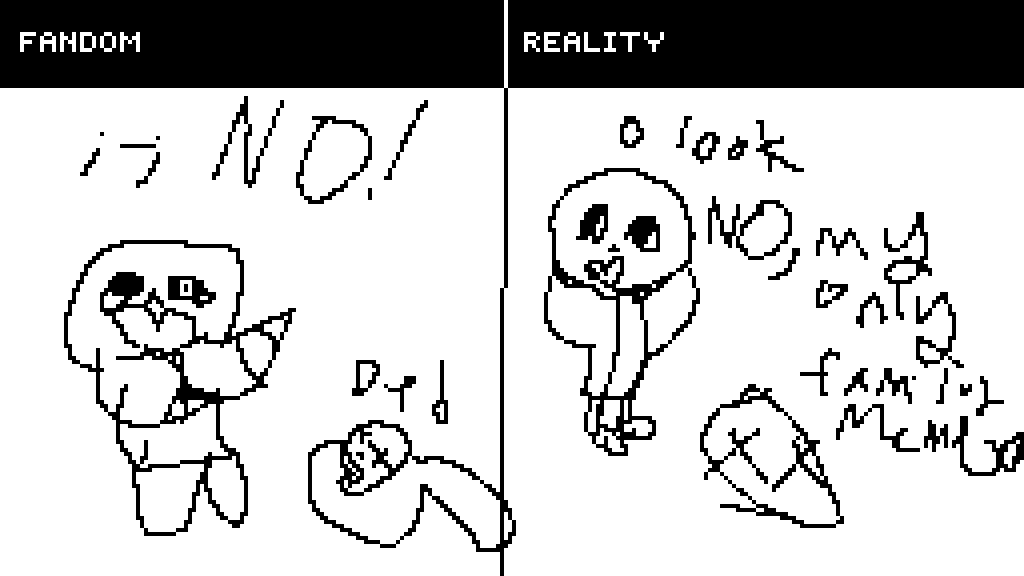 Pixilart - Fandom Vs Reality Collab by LilyTheFlower