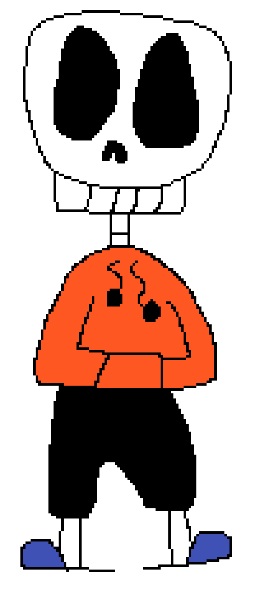 Pixilart - Skeleton OC by RupertTheBeast