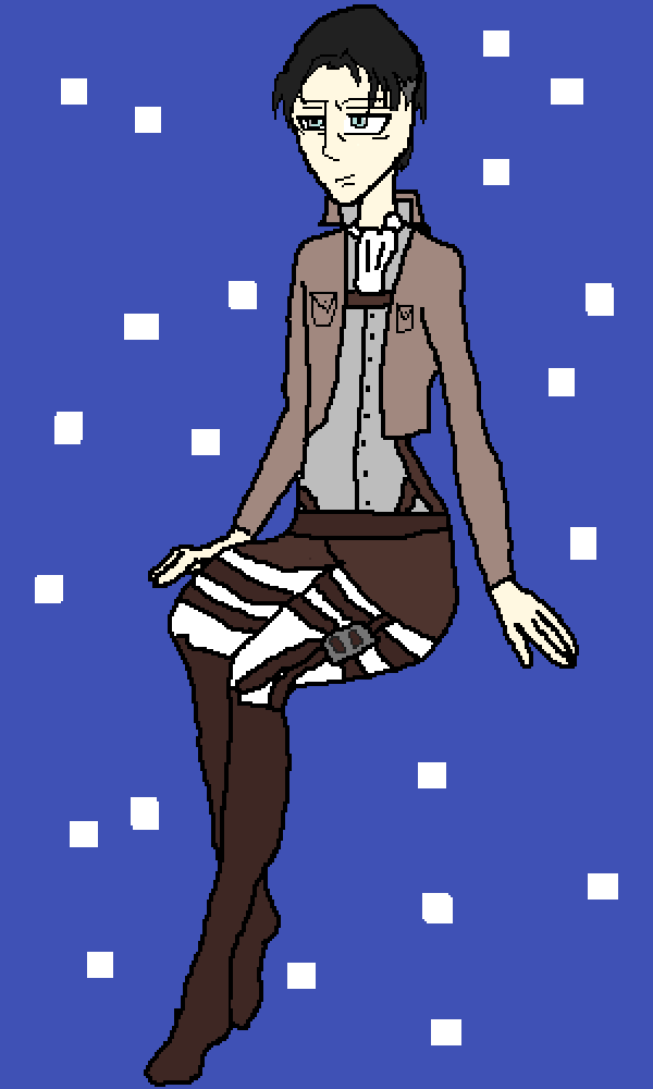 Editing Aot Levi Ackerman - Free online pixel art drawing tool - Pixilart