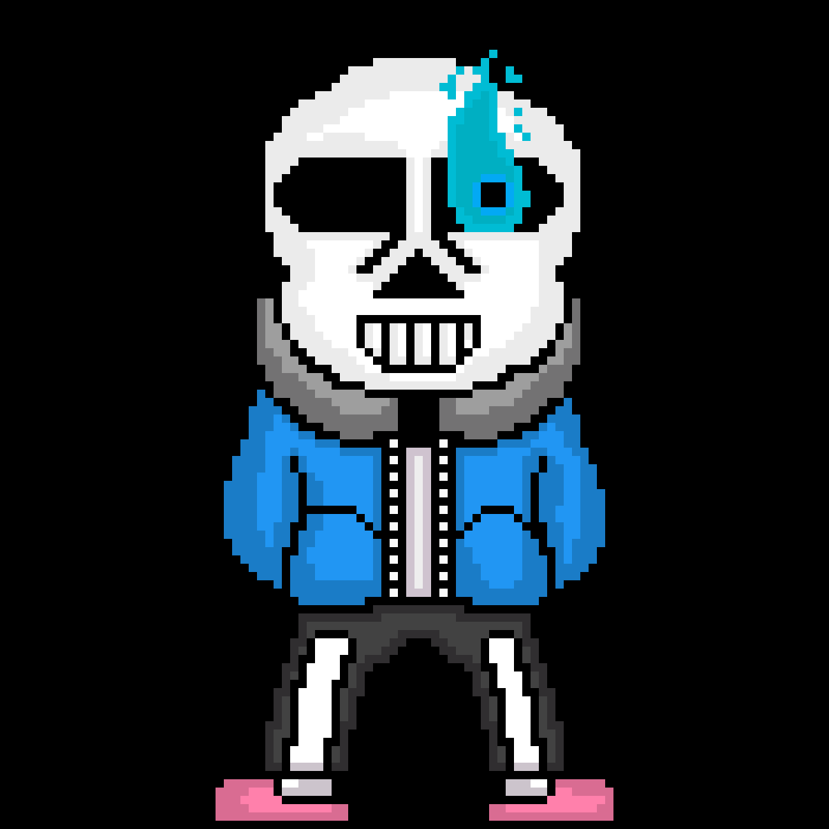 Pixilart - Sans Battle Sprite V1 by PixelLover234
