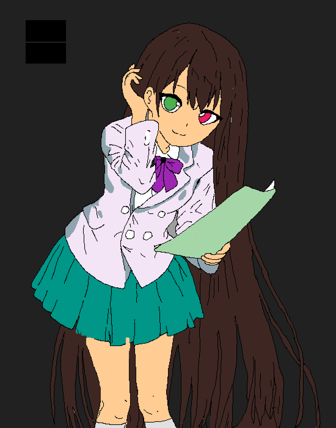 Pixilart - school gurl oc by animeotaku1