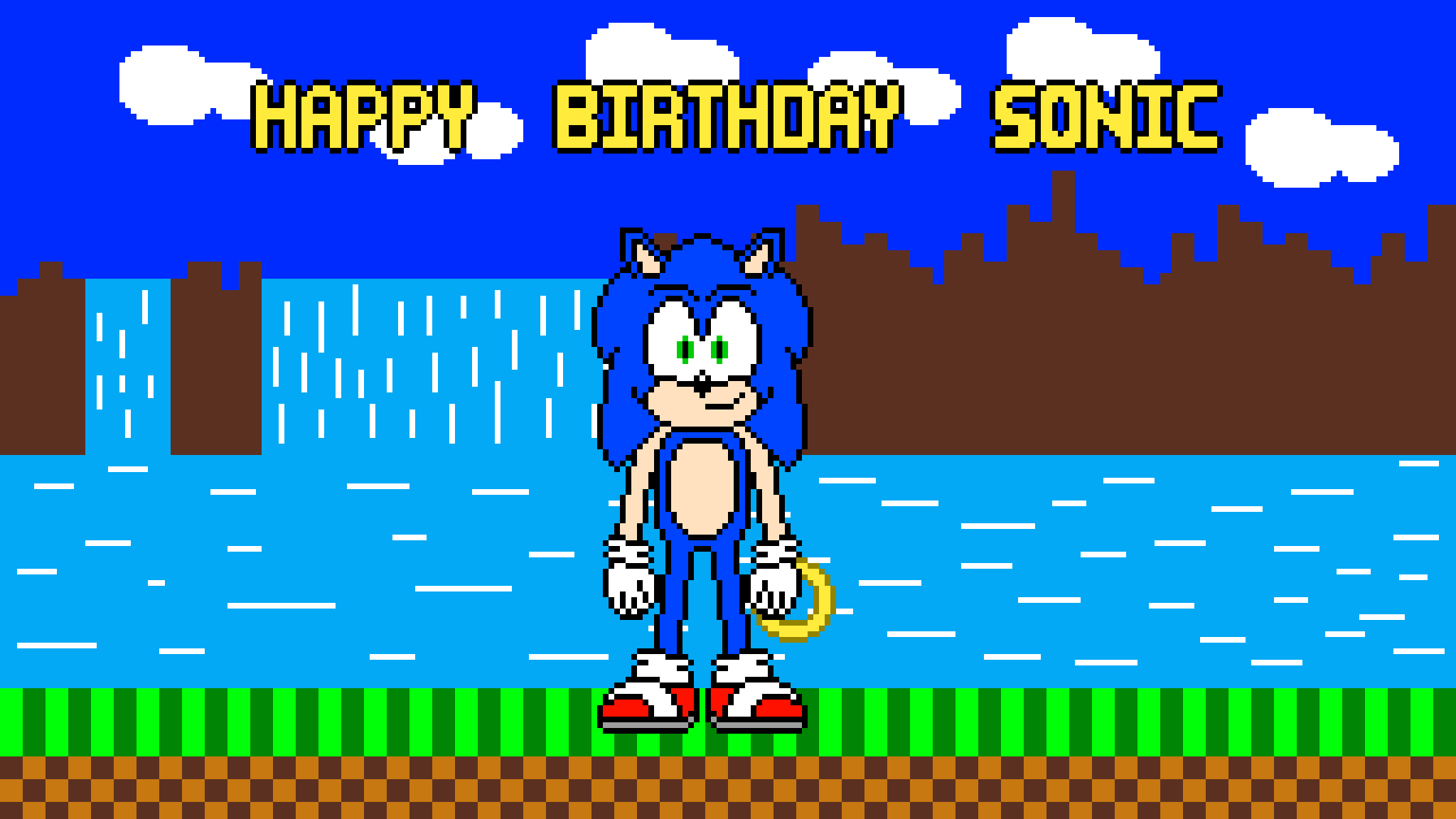 Pixilart - Sonic 30th by SpongeChris
