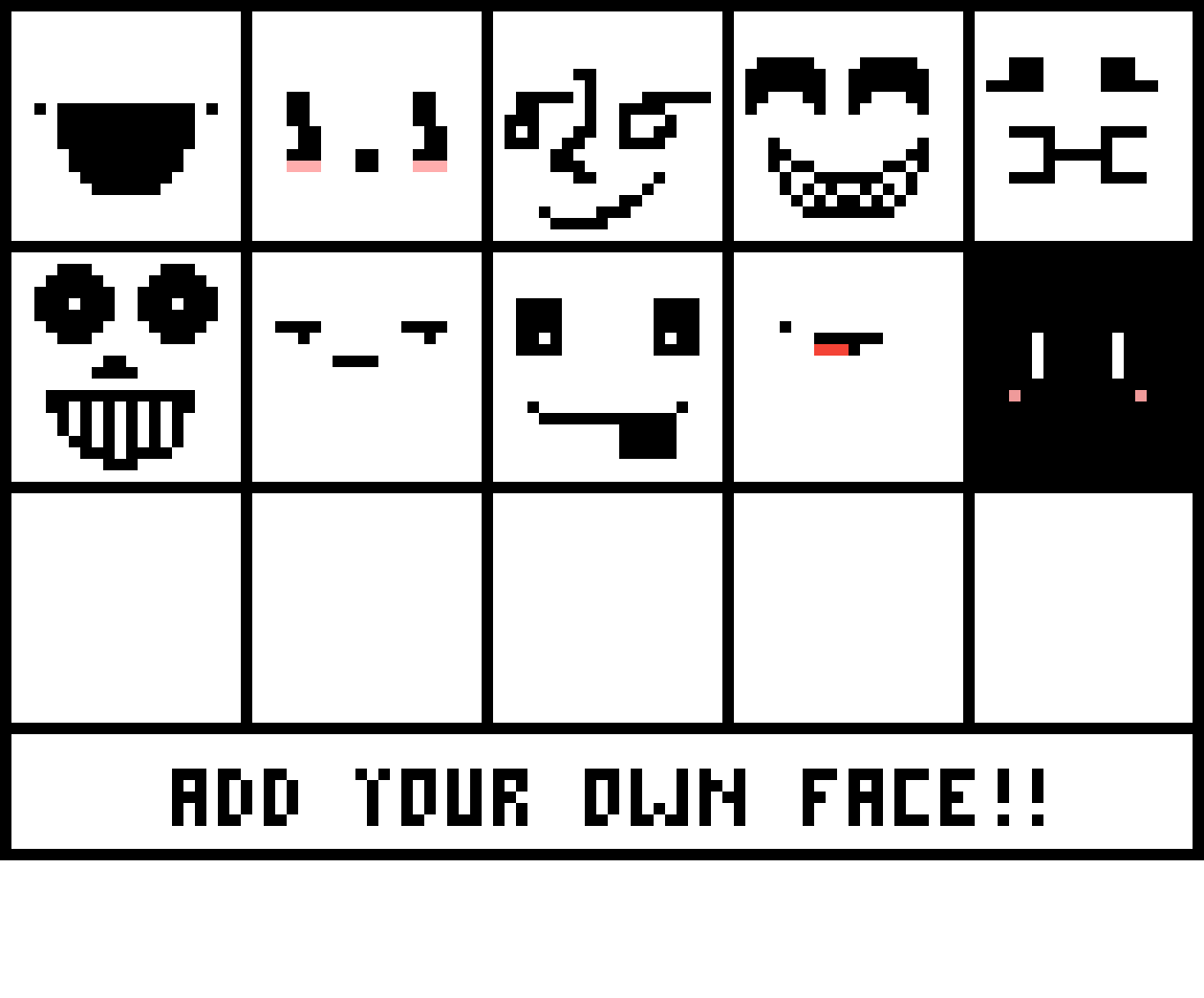 Editing add a face - Free online pixel art drawing tool - Pixilart