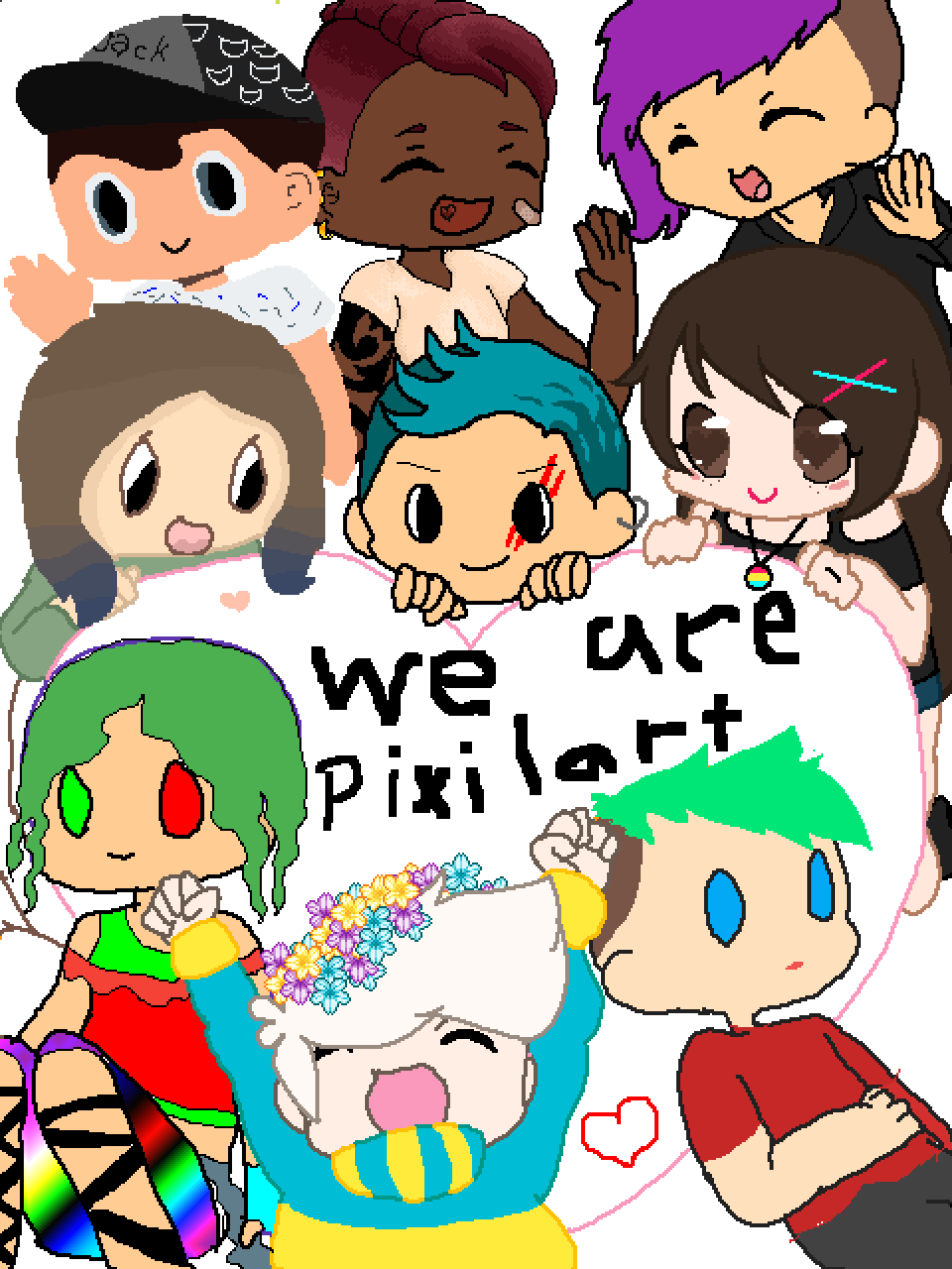 Editing We are pixil art - Free online pixel art drawing tool - Pixilart