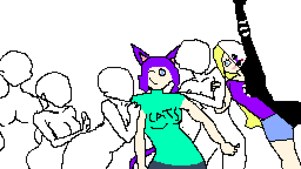 Editing Girl Group base - Free online pixel art drawing tool - Pixilart