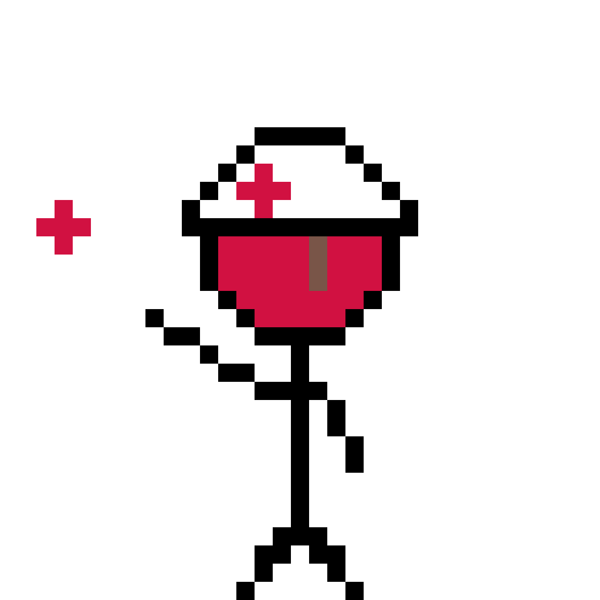 Editing red doc 1 - Free online pixel art drawing tool - Pixilart