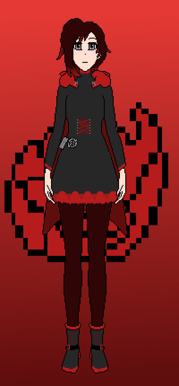 Pixilart - Ruby Rose from RWBY by pig19