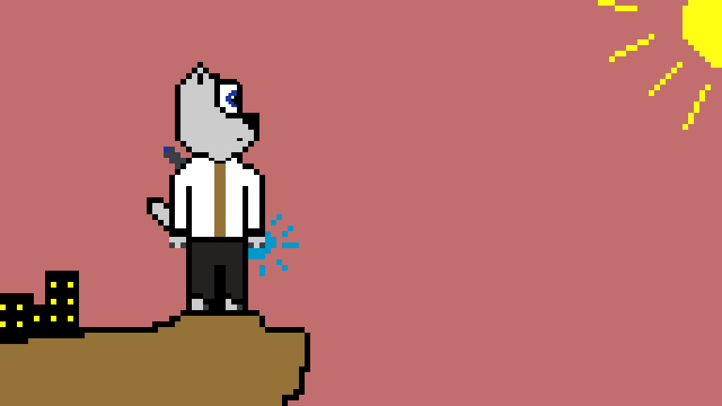 Pixilart - Hunter the wolf by headhunter