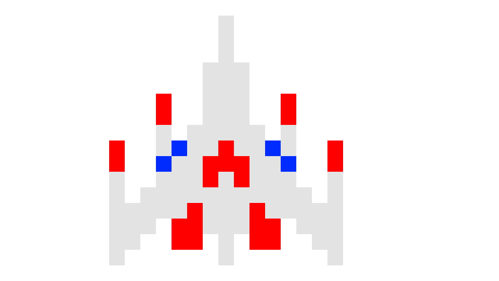 Editing 8 bit space ship - Free online pixel art drawing tool - Pixilart