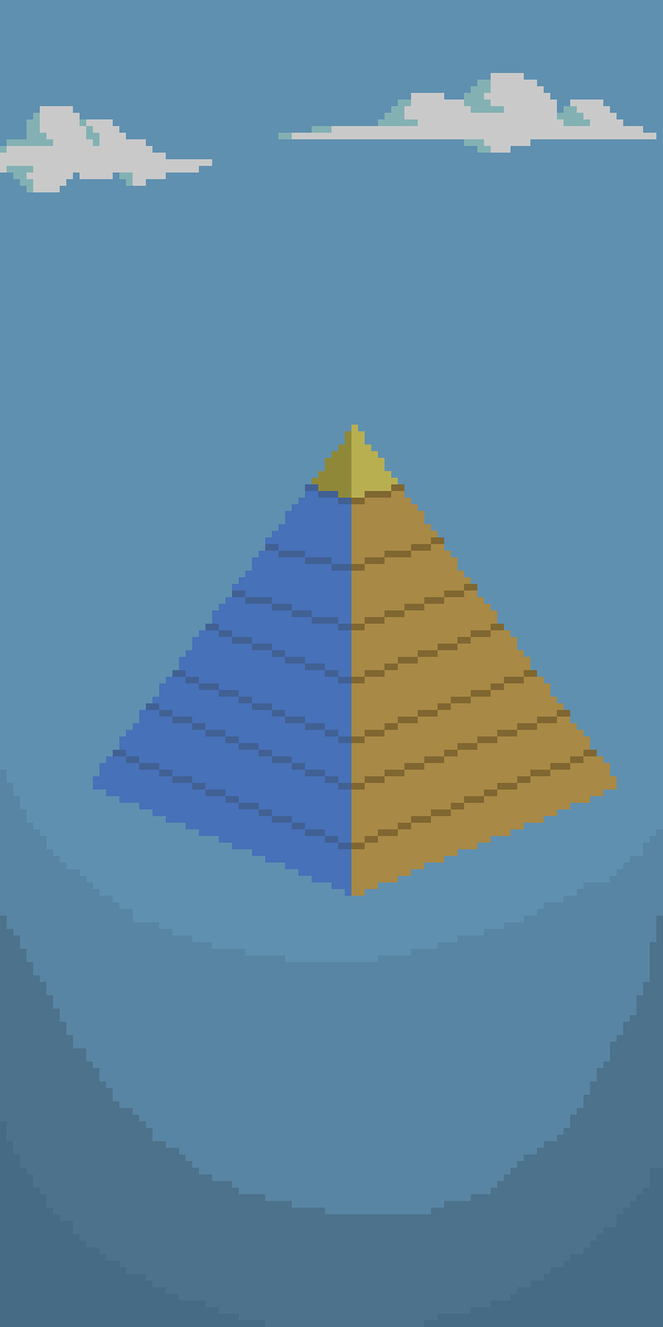 Pixilart - Flying Pyramid by pixelation