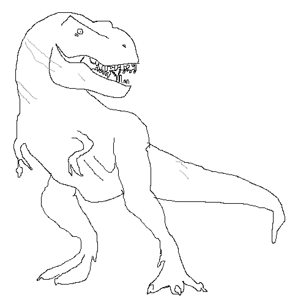 Pixilart - T-Rex base by Gh0stpa