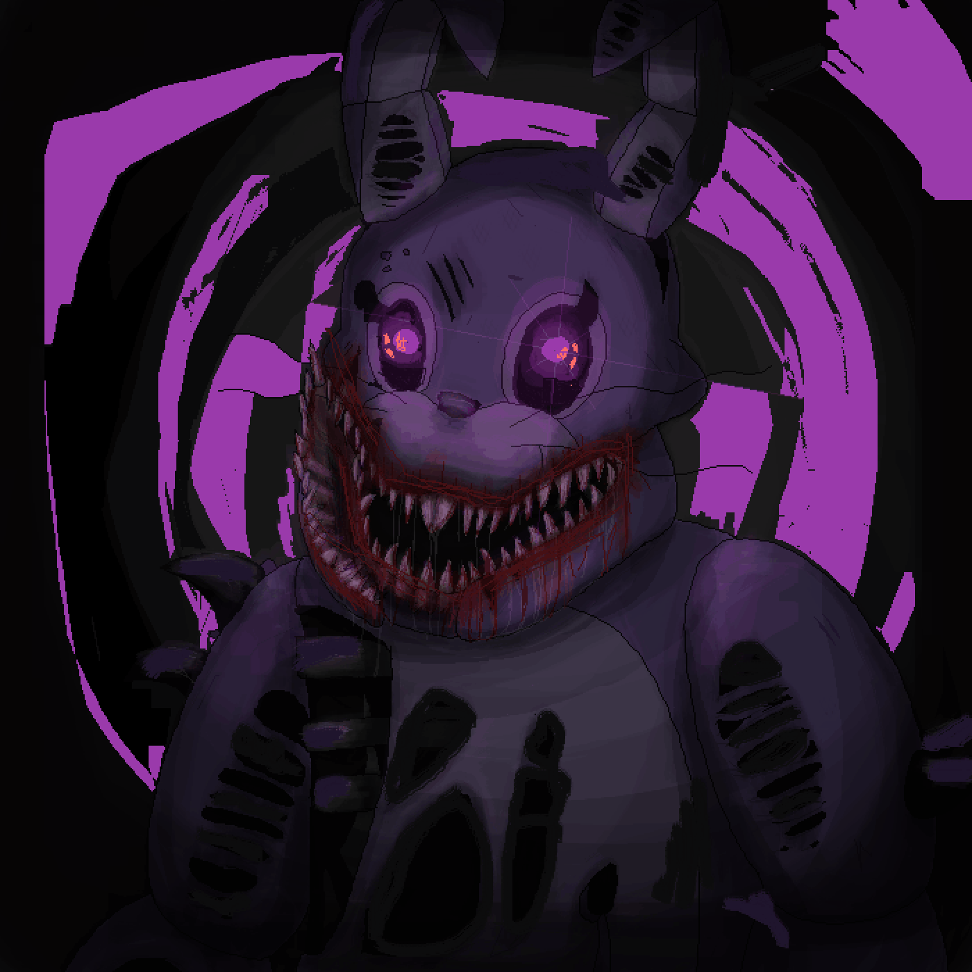 Pixilart - bonny is scary by Viper-King-5000