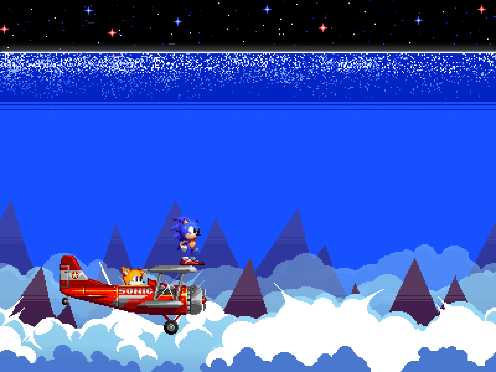 Pixilart - sonic airplane ride by Bruhmomentgamer