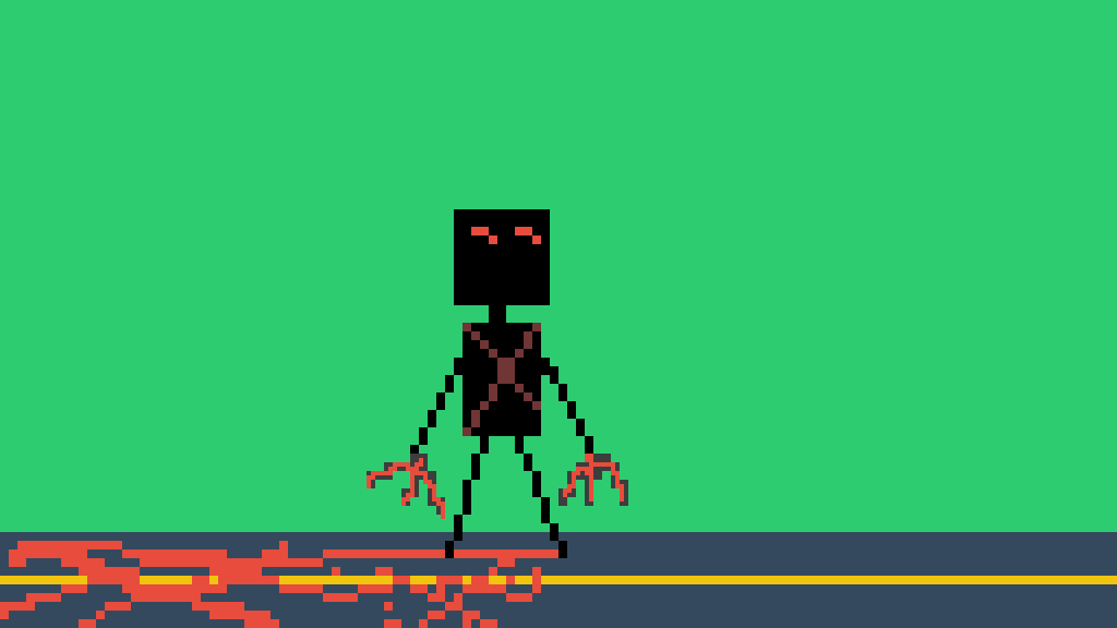 Pixilart - Crazed Claw Guy takes a roadtrip... I think by Konzetsu