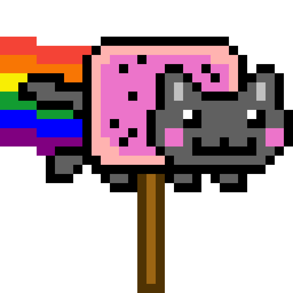 Pixilart - Rainbow Cat by MC-Textures