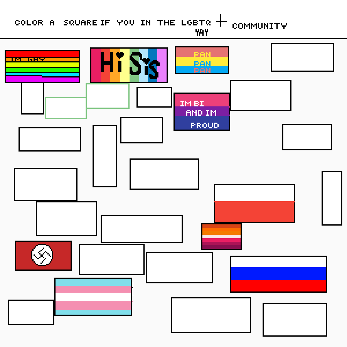 Editing LGBTQ CUMMUNITY - Free online pixel art drawing tool - Pixilart