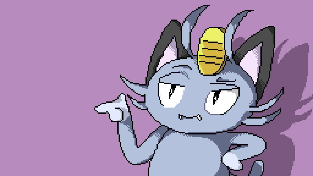 Pixilart - Alolan Meowth by Fey-Kiname