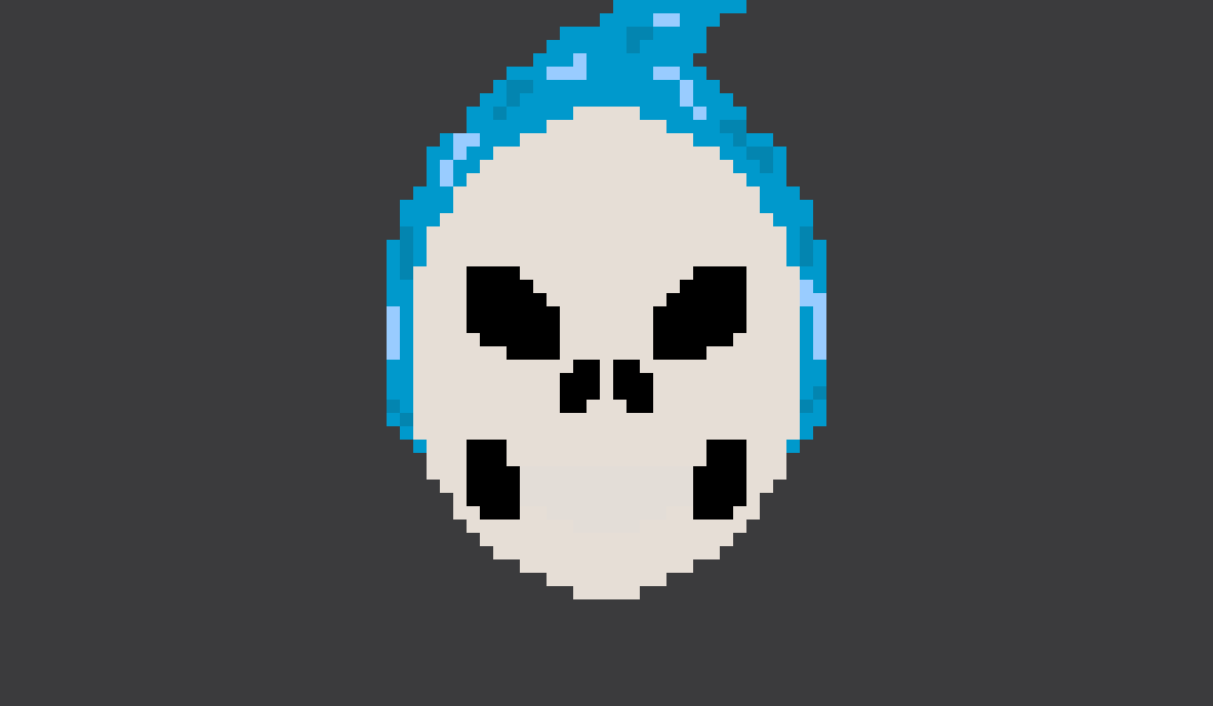 Editing Ghost Rider Blue - Free online pixel art drawing tool - Pixilart