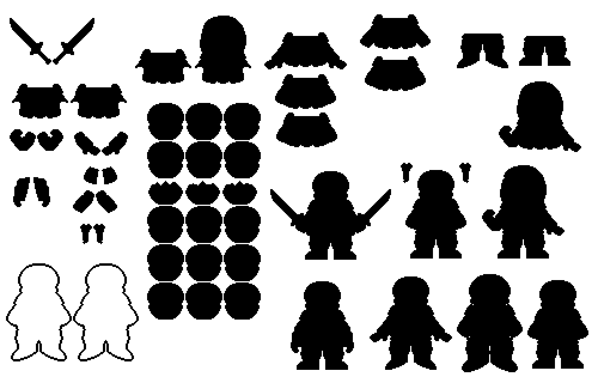 Pixilart - outline glitch things by ink-man