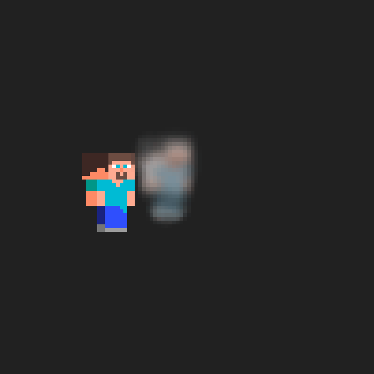 Pixilart - steve is sus by THECAPTAIN85
