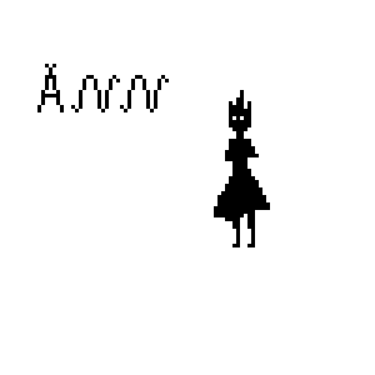 Pixilart - black n white sprite by Grossalicious