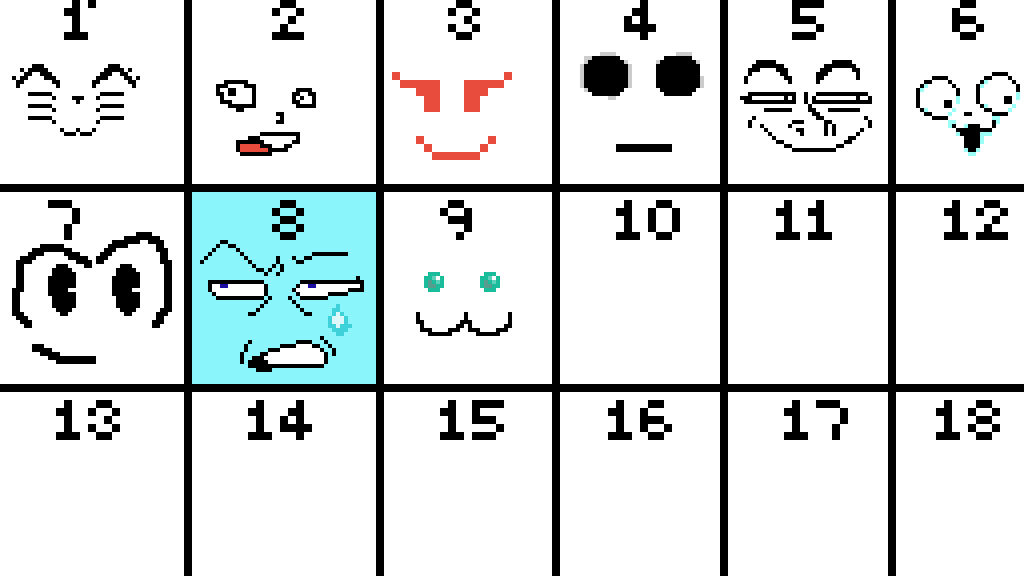 Editing Faces Collab - Free online pixel art drawing tool - Pixilart