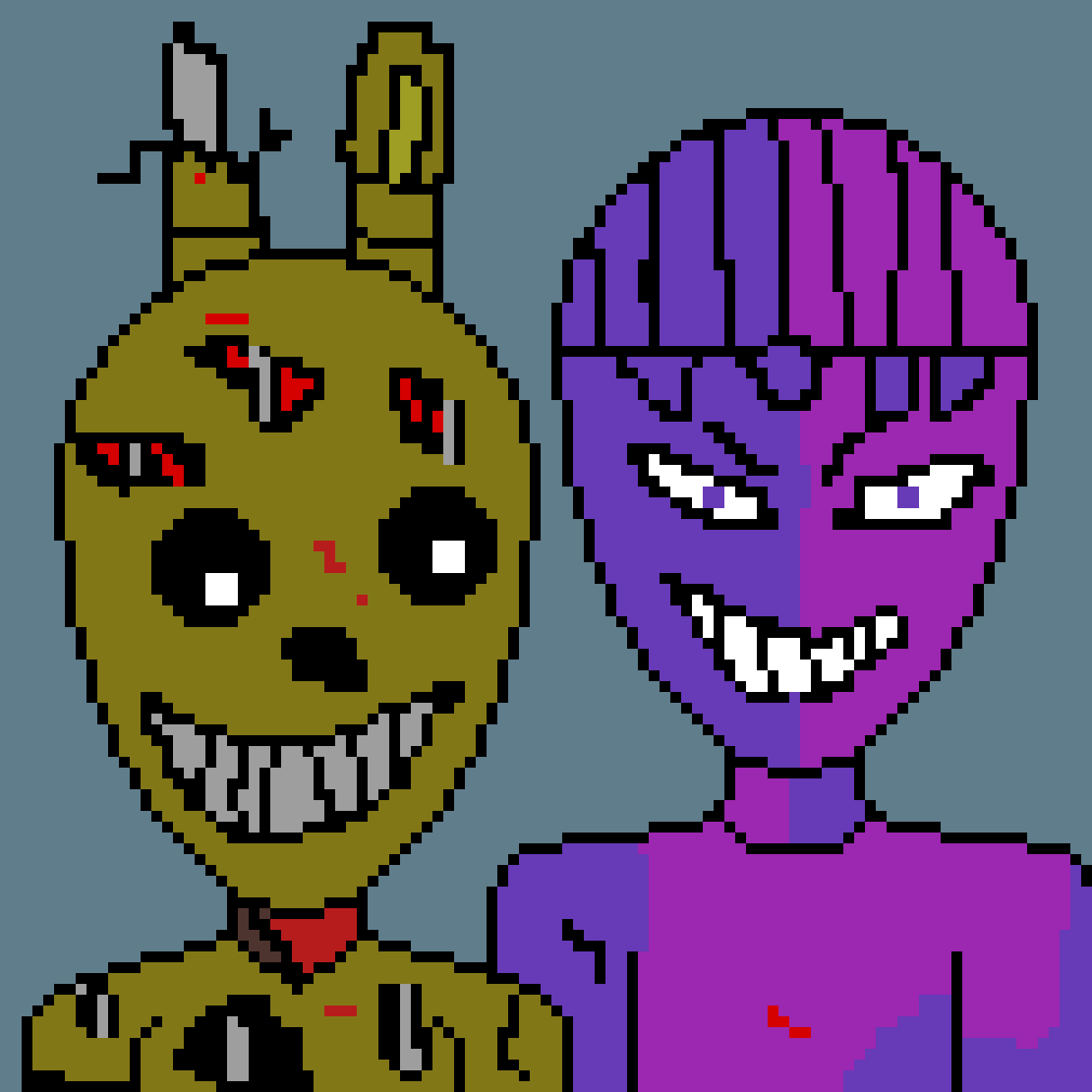 Edición springtrap and purple guy - Herramienta gratuita de dibujo en ...