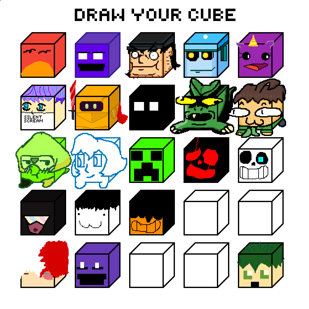 Editing draw your cube - Free online pixel art drawing tool - Pixilart