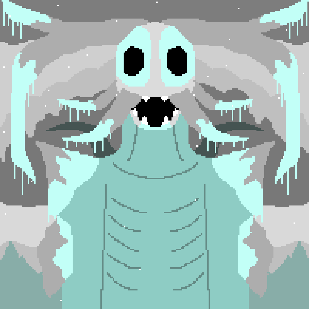 Pixilart - Frozen Oni by EmeraldSerpent