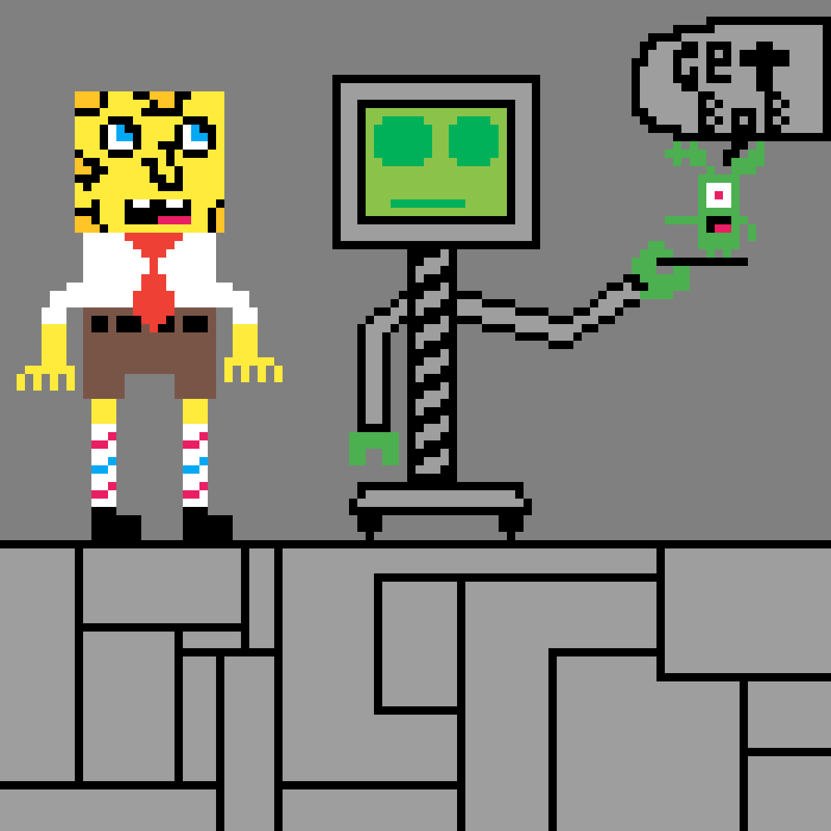 Editing spongebob - Free online pixel art drawing tool - Pixilart