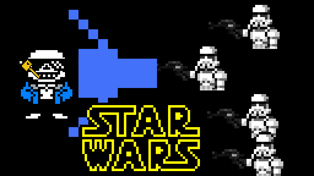 Pixilart - star wars episode 12 MLG SANS STRIKES BACK by Bshaw468gaming