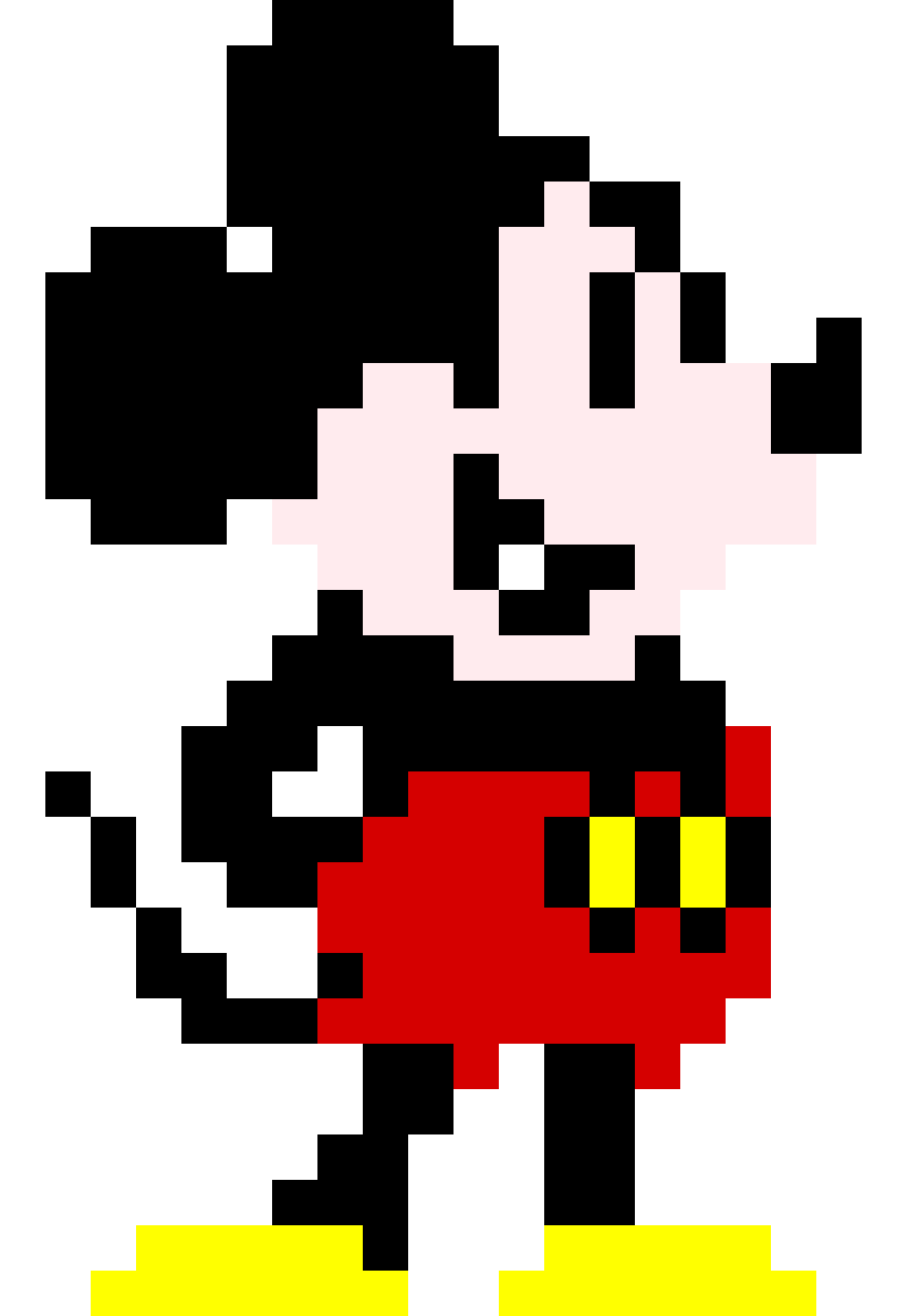 Editing Mickey Mouse - Free online pixel art drawing tool - Pixilart