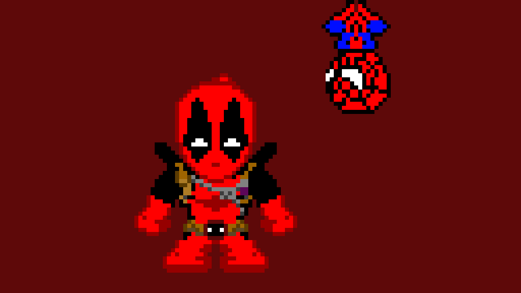Editing Deadpool - Free online pixel art drawing tool - Pixilart