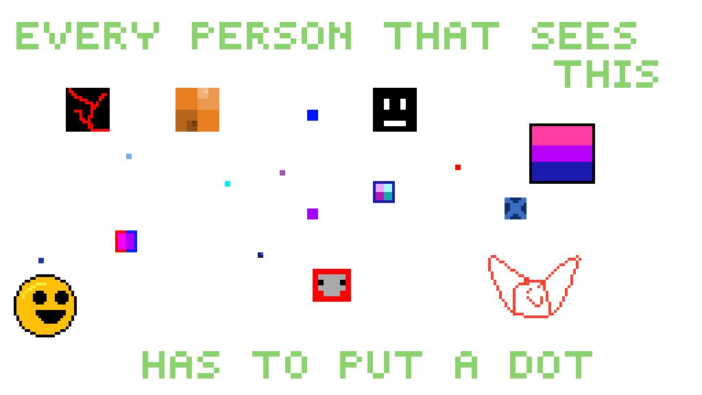 Editing PUT. A DOT. - Free online pixel art drawing tool - Pixilart
