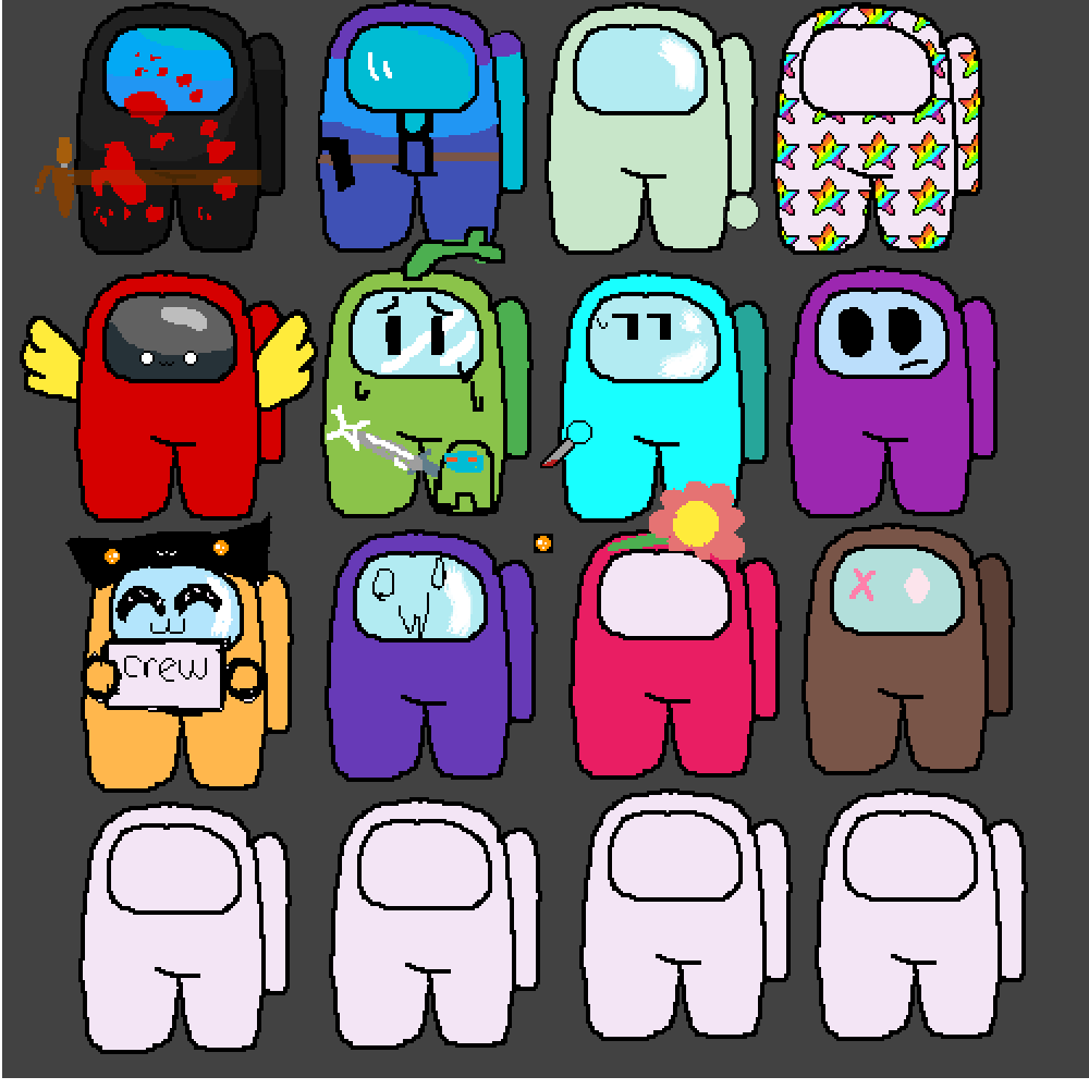 Editing Among Us Collab - Free online pixel art drawing tool - Pixilart