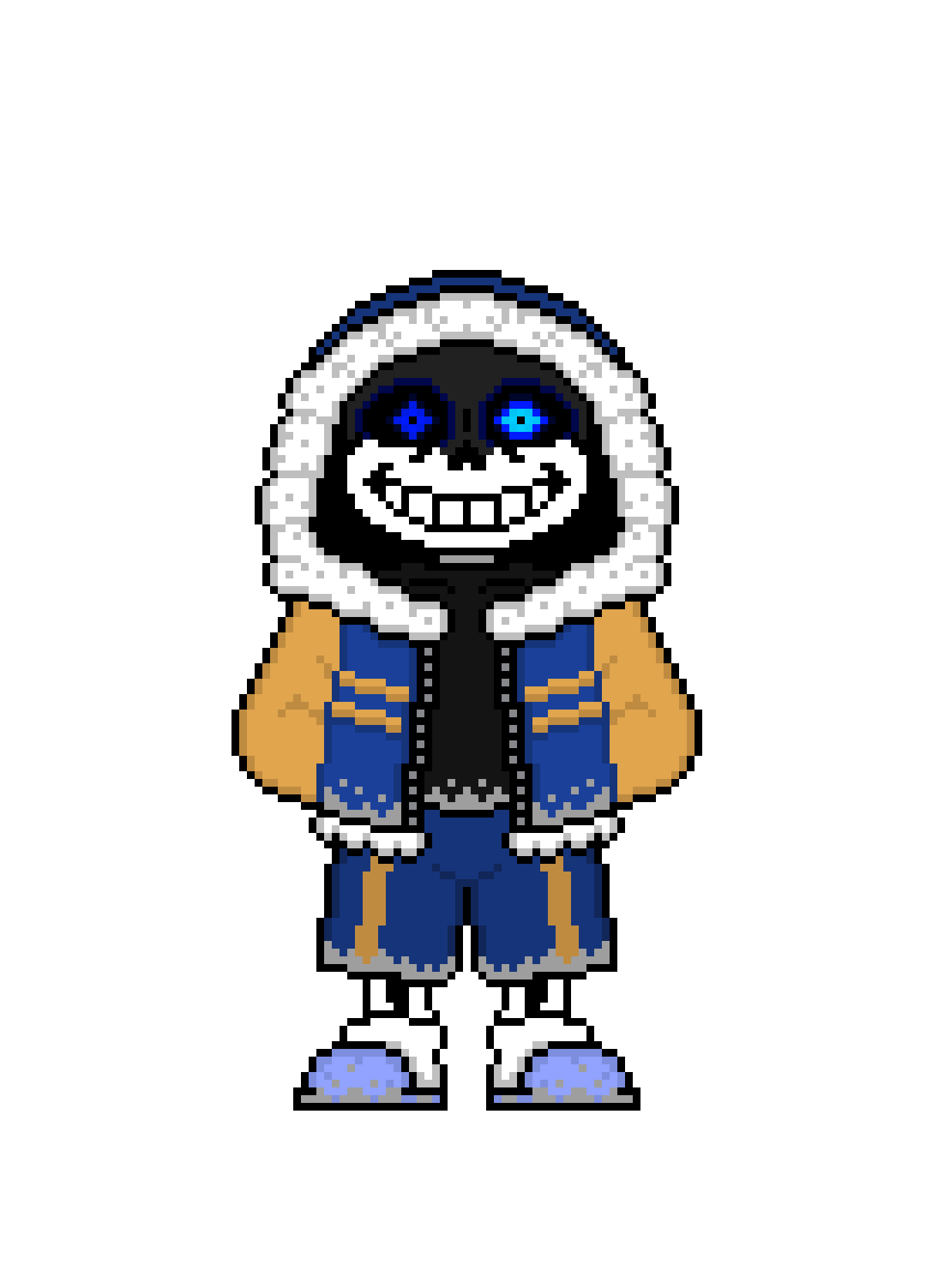 Pixilart - OuterDust Sans V4 by KukiSC14