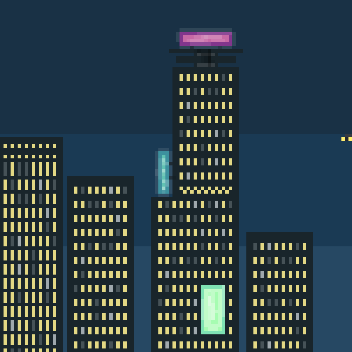 Pixilart - Cyberpunk City by VeryCraftyBoss