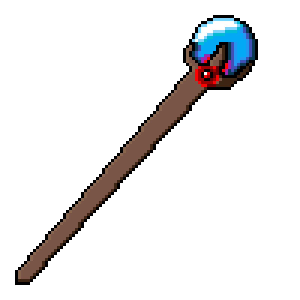 Pixilart - Ocean Staff by NeveTheRay