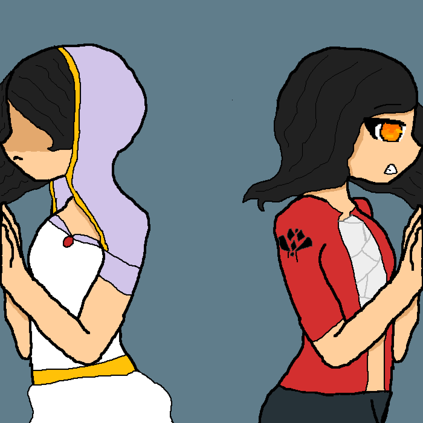 Pixilart - Aphmau and Irene by Rubyrosegold