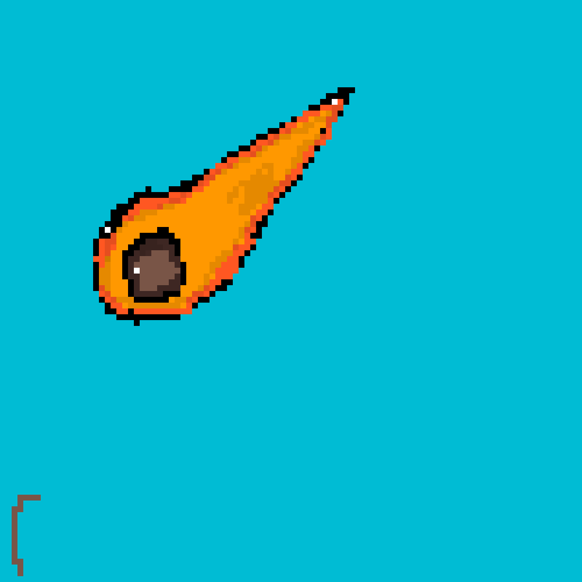 Asteroid 8 Bit Gif