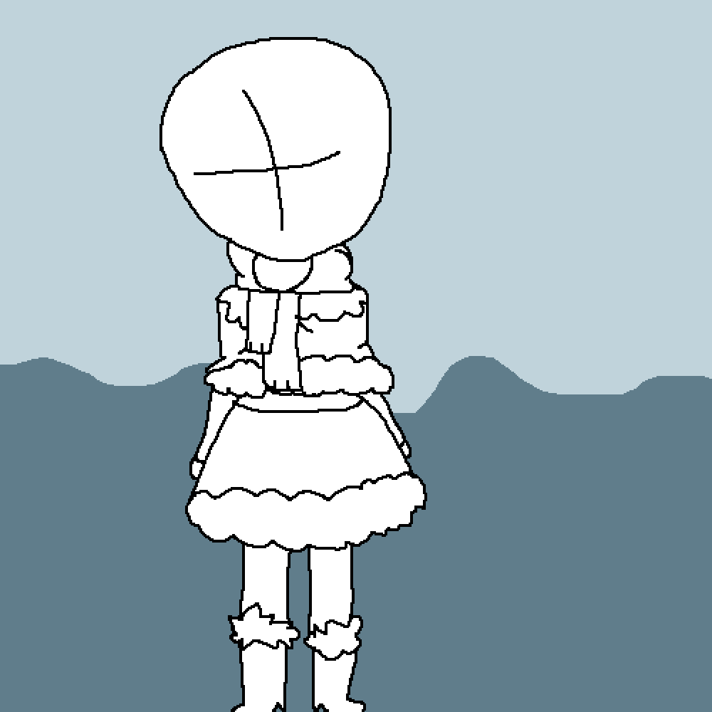 Pixilart - winter collab base by Punkiepie