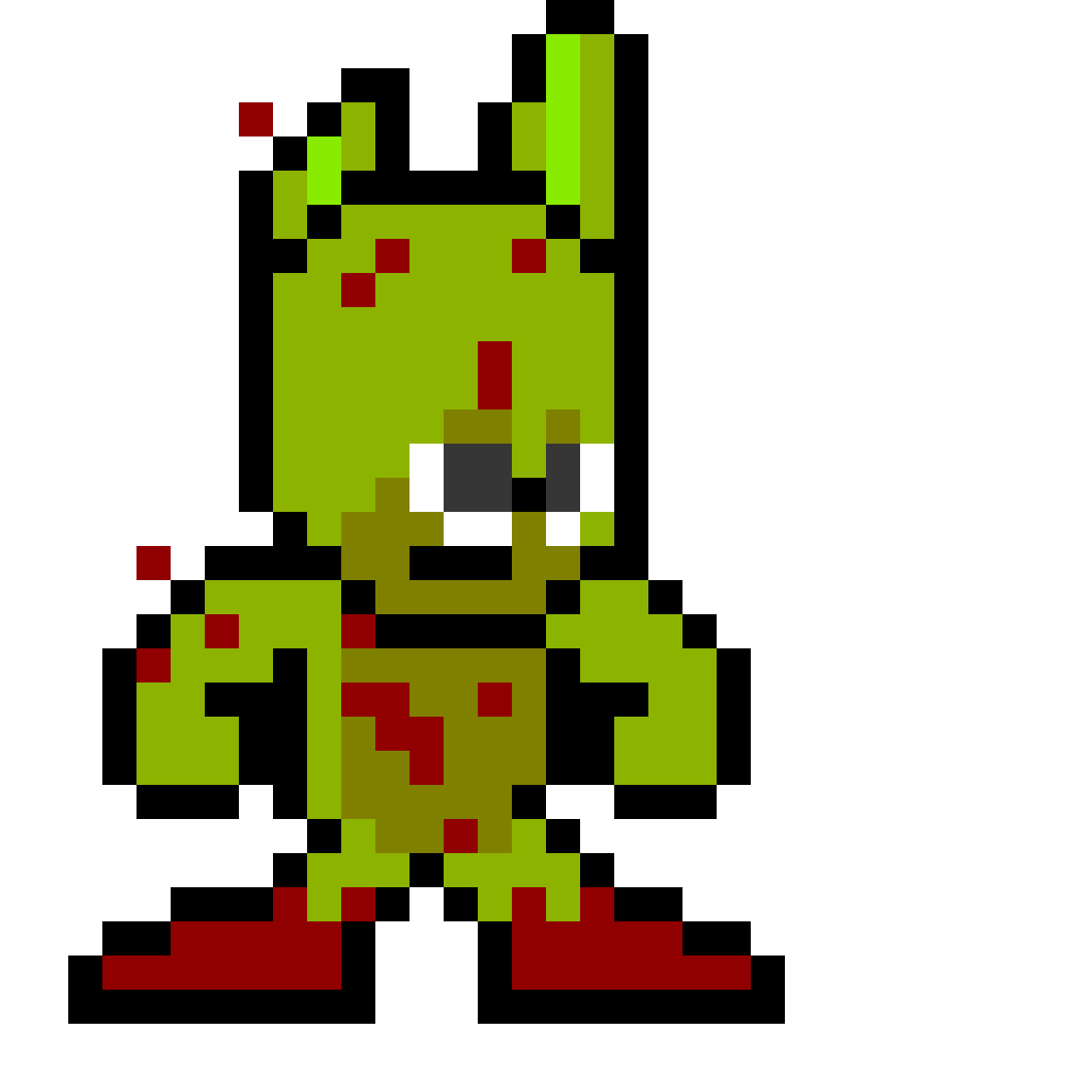 Editing Springtrap - Free online pixel art drawing tool - Pixilart