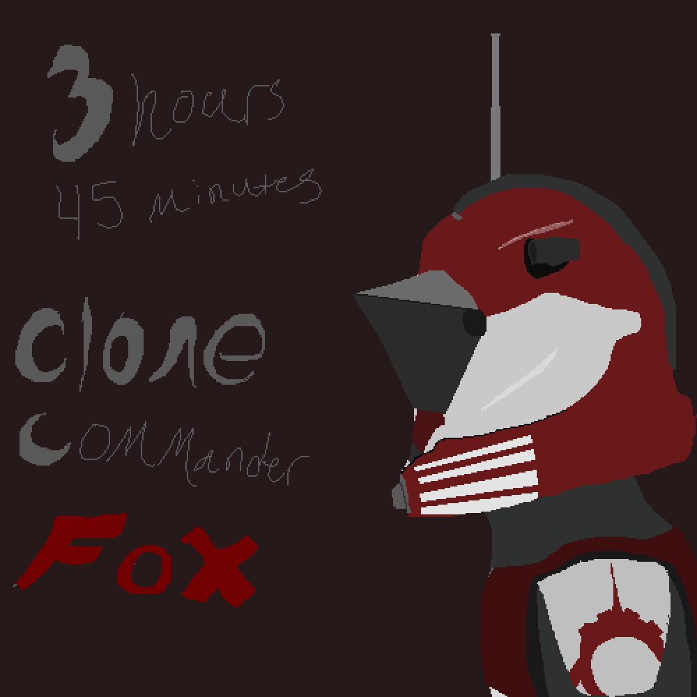 Pixilart - Clone Commander Fox (CC-1010) by Paradox-4-I