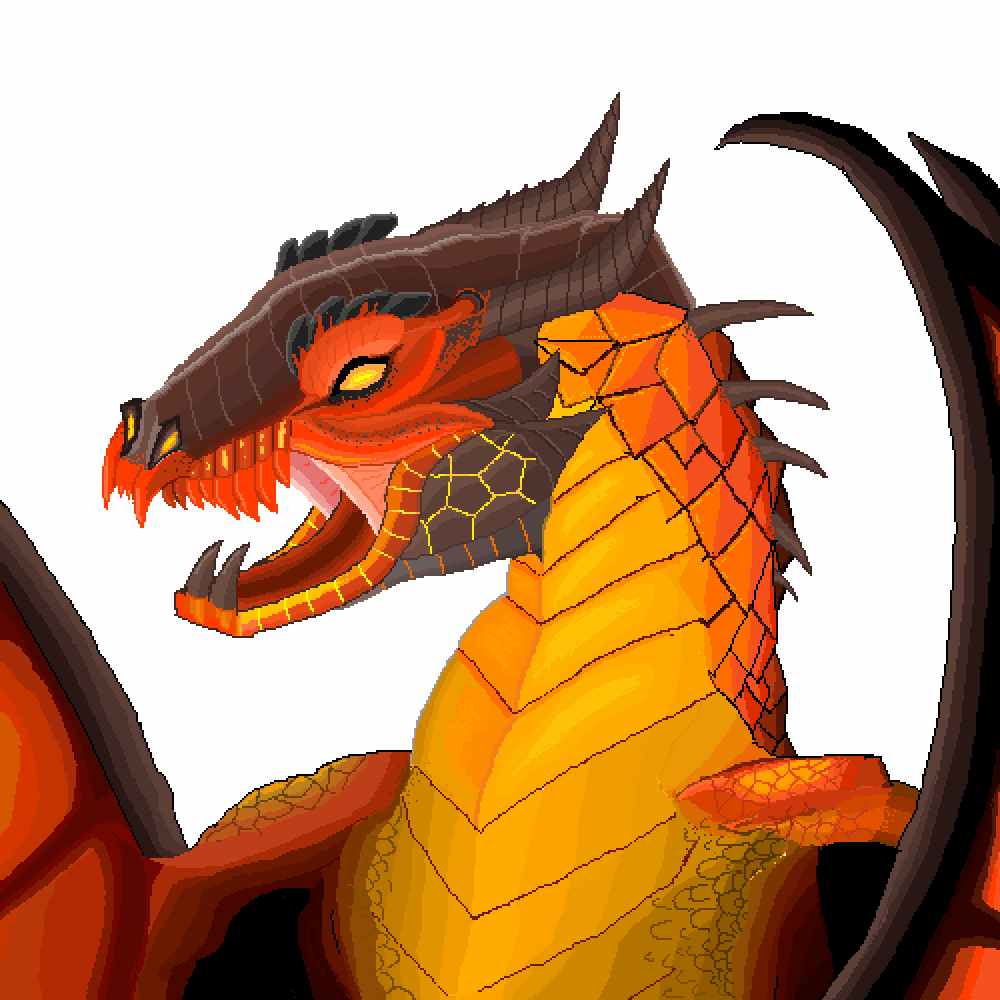 Pixilart - The Red Dragon by Ugleprut