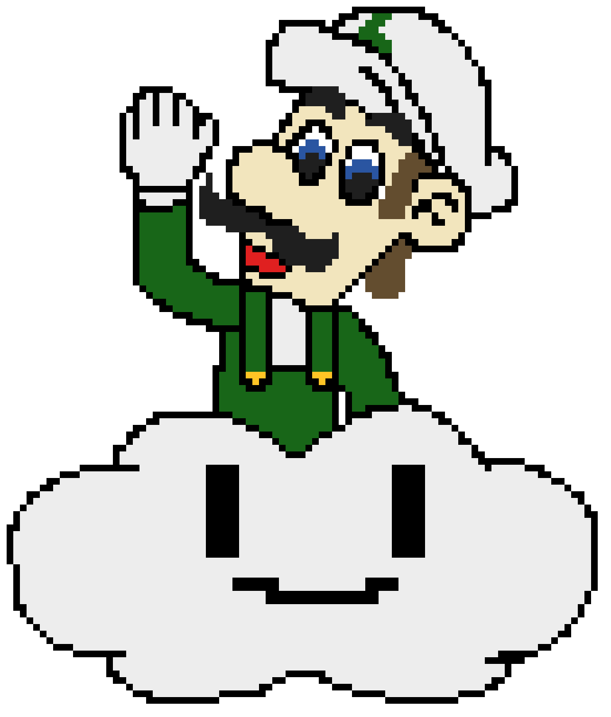 Editing Luigi - Free online pixel art drawing tool - Pixilart