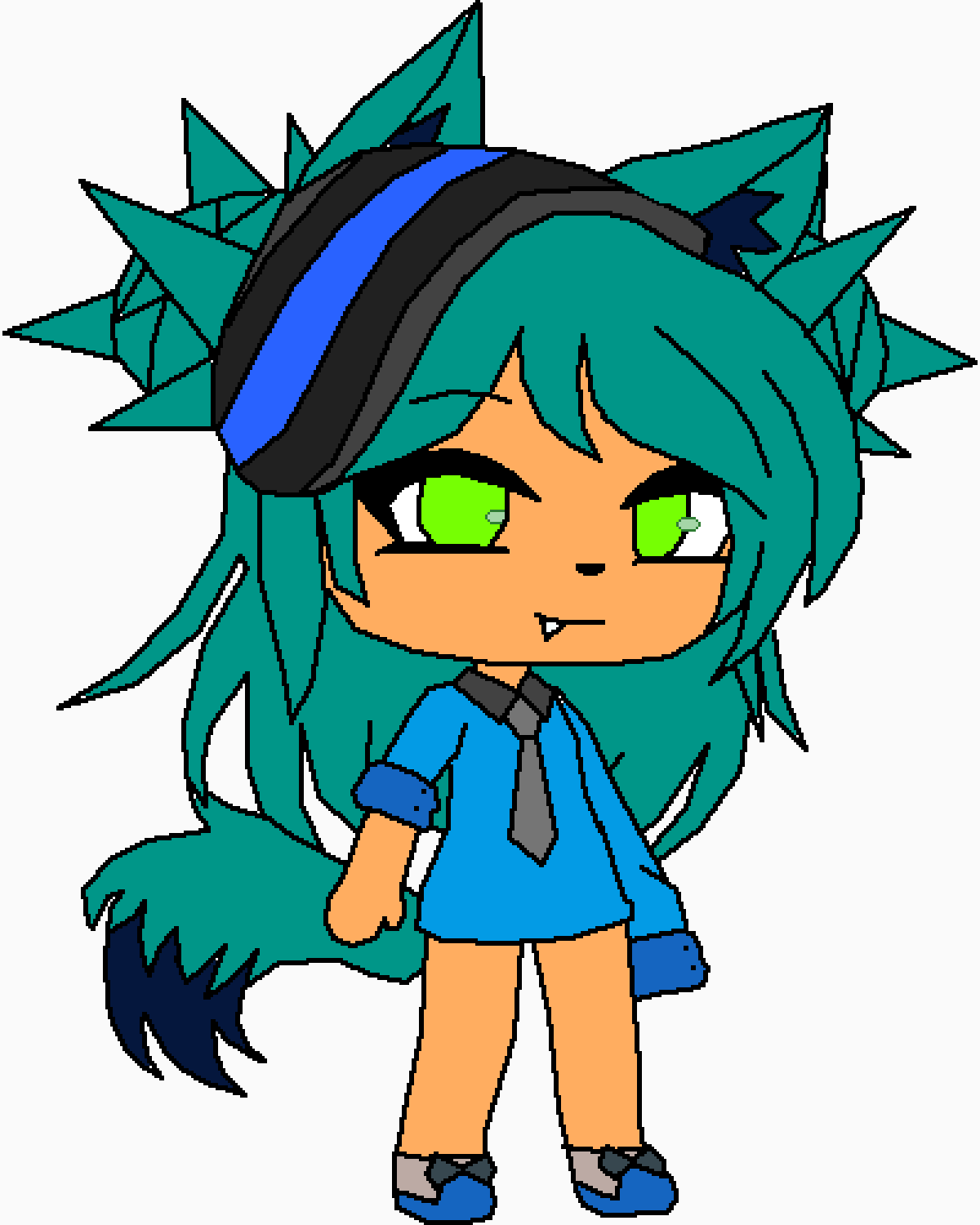 Editing my gacha life oc - Free online pixel art drawing tool - Pixilart