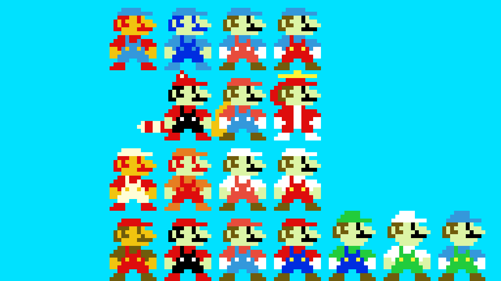 Pixilart - Super Mario Maker Sprites by Anonymous